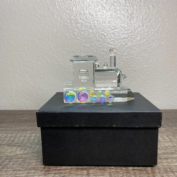 Bombay | Holiday | Bombay Crystal Glass Steam Locomotive Train Ornament ...